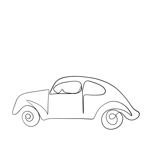Continuous drawing of lines line art Royalty Free Vector