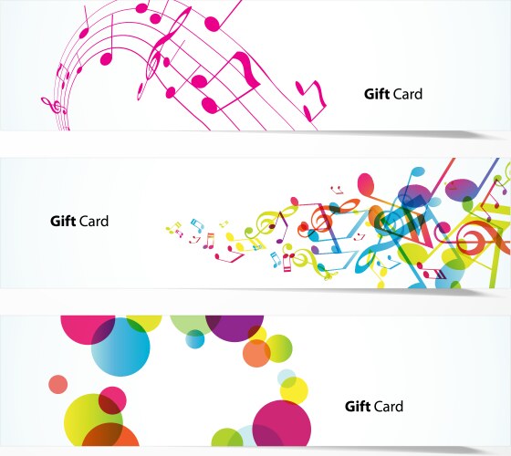 Colorful music notes background Royalty Free Vector Image