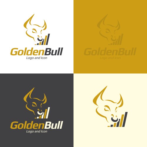 Golden Bull Logo Vector Images (over 360)