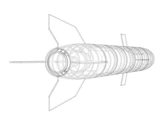 Cruise missile drawings Royalty Free Vector Image