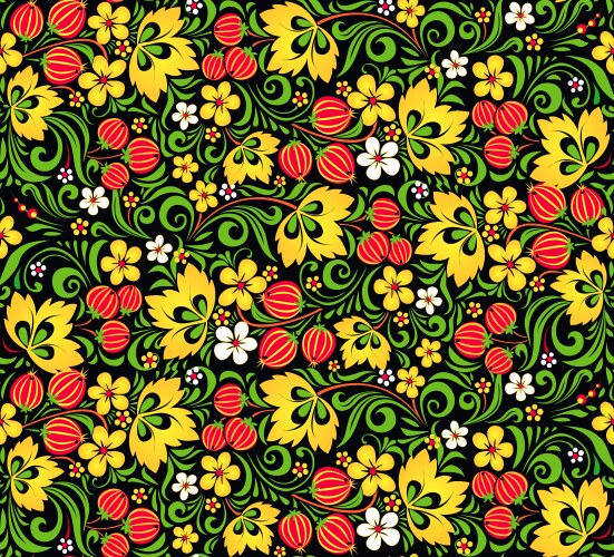 Russia traditional things colorful poster Vector Image