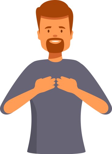 Hand on Chest Cartoon Vector Images (over 2,300)