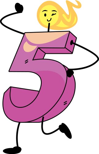 Number Five Cartoon Vector Images (over 3,400)