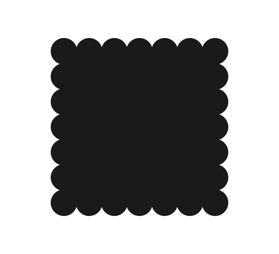 Rectangle with zig zag edge Royalty Free Vector Image