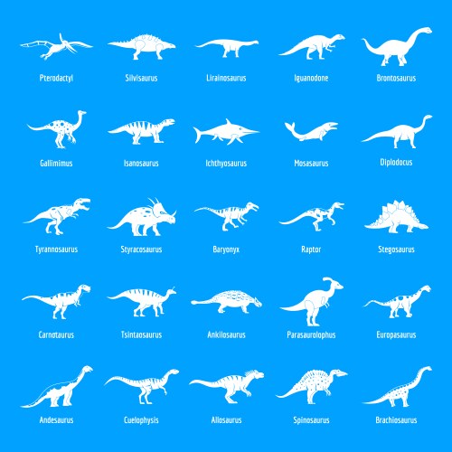 Dinosaur Name Dinosaurs Vector Images (over 260)