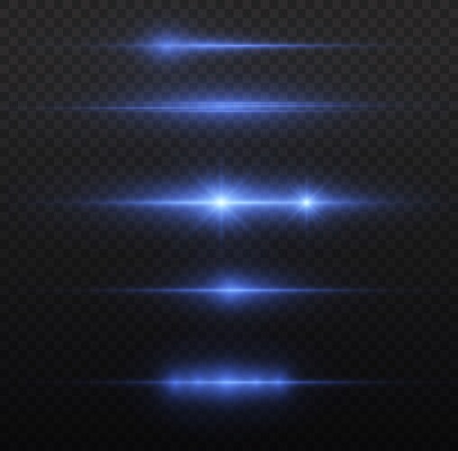 Blue light flash lines Royalty Free Vector Image