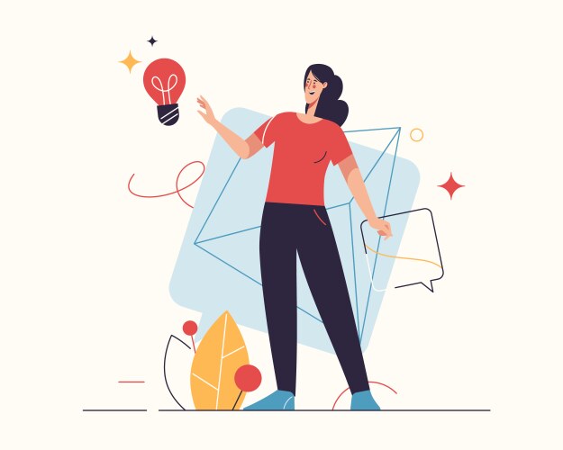 On topic website design Royalty Free Vector Image