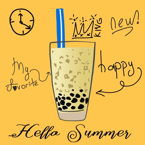 Free Milk Tea Vector Images (over 1,100)