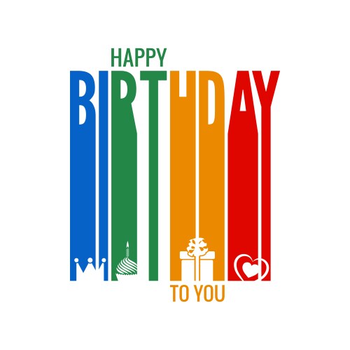 Happy Birthday Word Art Vector Images (over 2,300)