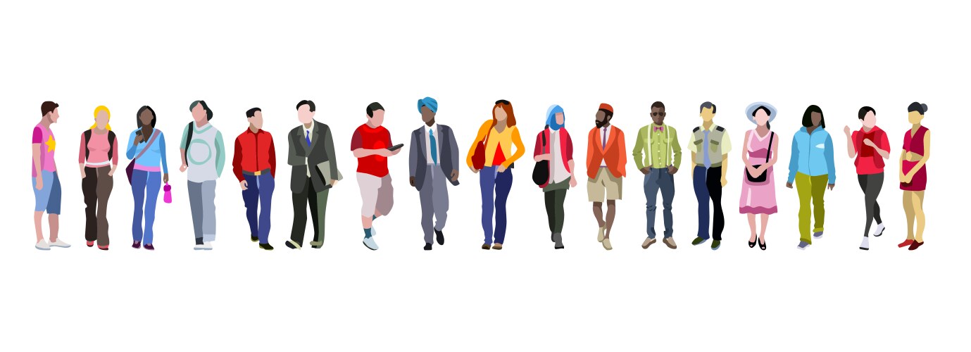 Indian Crowd Vector Images (over 690)