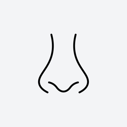 Nose icon set Royalty Free Vector Image - VectorStock