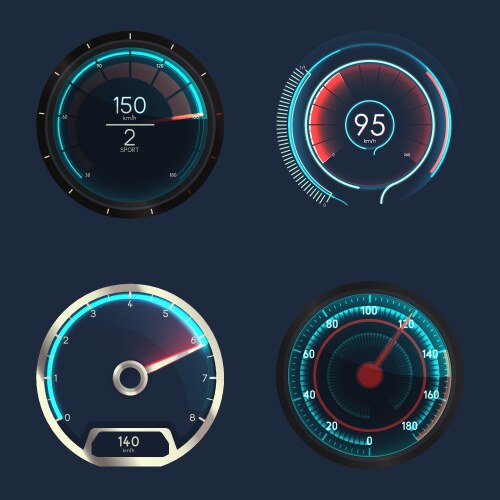 Futuristic Gauge Vector Images (over 400)
