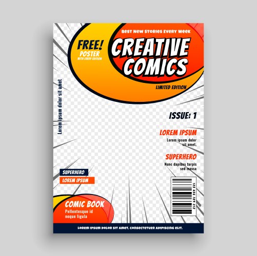 Editable Comic Book Cover Vector Images (over 280)