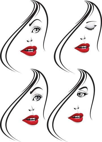 Glamour girl Royalty Free Vector Image - VectorStock