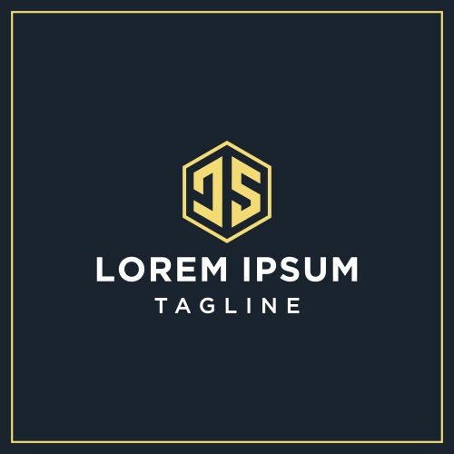 Fs triangle logo Royalty Free Vector Image - VectorStock