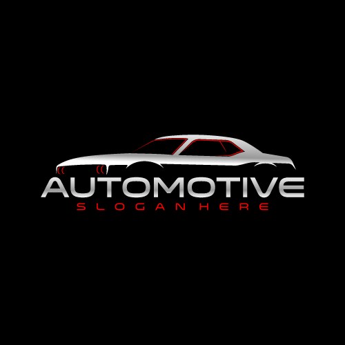 Auto paint logo template Royalty Free Vector Image