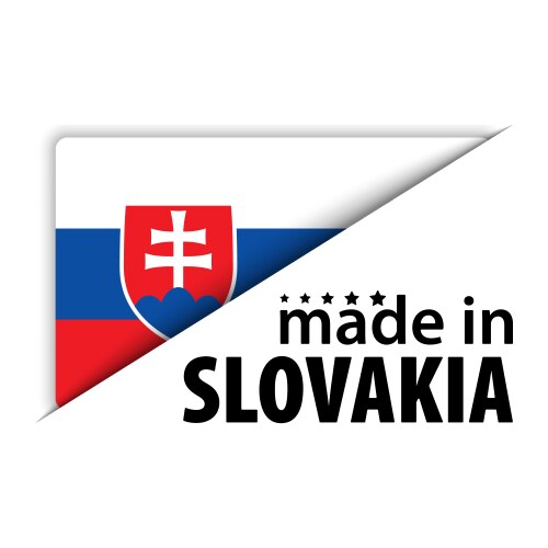 Made in slovakia graphic and label Royalty Free Vector Image
