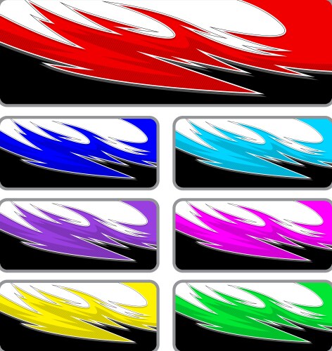 Racing Car Wrap Graphics Royalty Free Vector Image