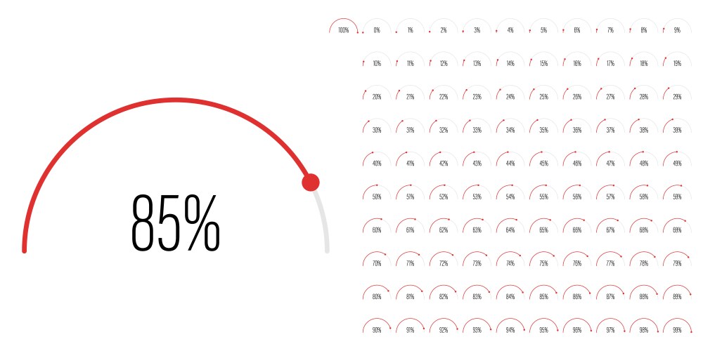 Half Pie Chart Vector Images (over 410)
