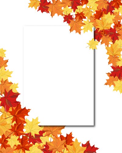 Colorful autumn backdrop Royalty Free Vector Image