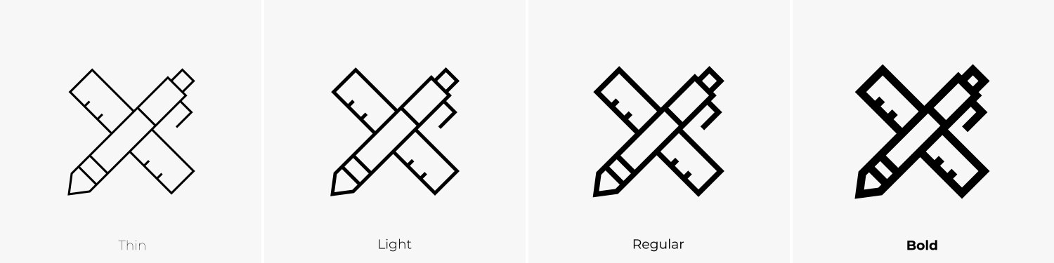 Energy icon thin light regular and bold style Vector Image