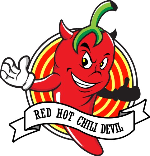 Evil Red Devil Egg Cartoon Royalty Free Vector Image