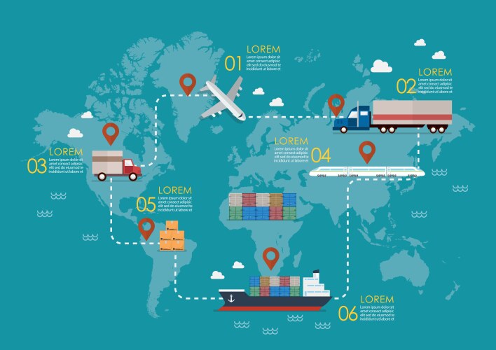Infographics Logistics Vector Images (over 8,900)