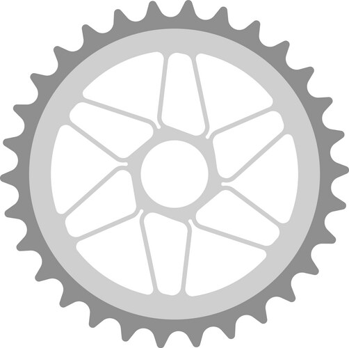 Bike gear star icon Royalty Free Vector Image - VectorStock