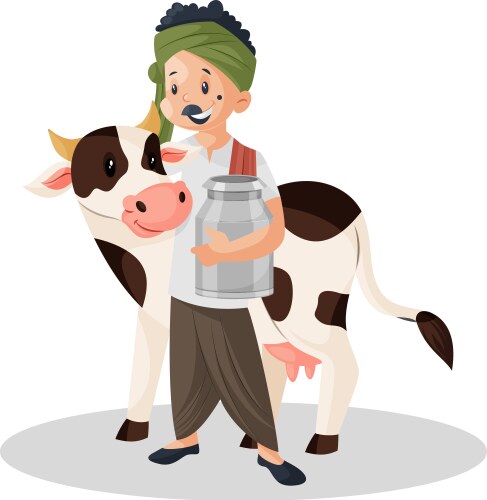 A milkman Royalty Free Vector Image - VectorStock