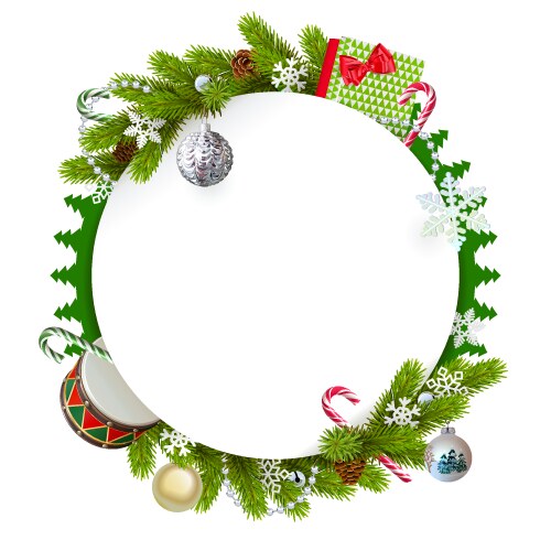Christmas Circle Border Vector Images (over 12,000)