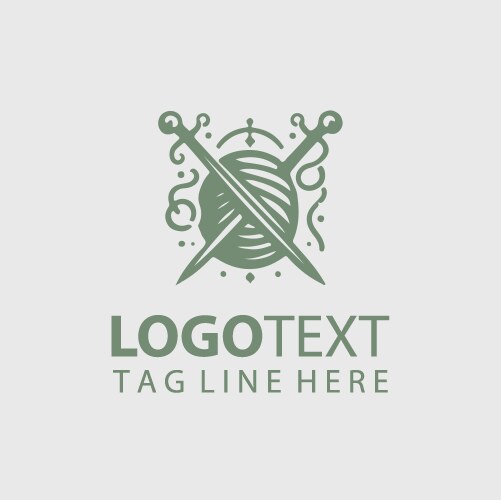 Knitting logo Royalty Free Vector Image - VectorStock