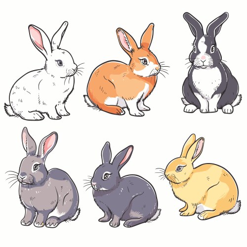Rabbit Side View Vector Images (over 240)