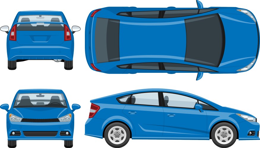 Car Side View Top Vector Images (over 1,800)