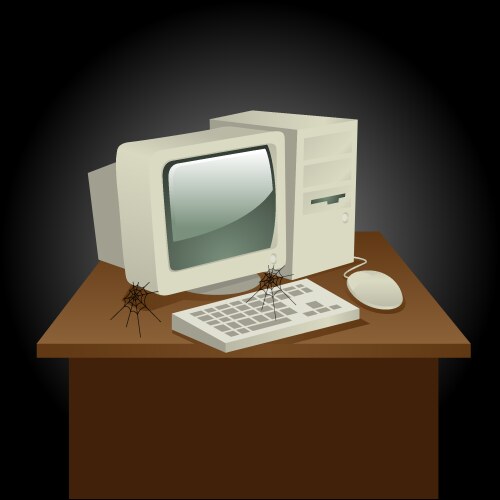 Old Computer Monitor Vector Images (over 5,900)
