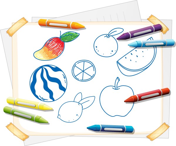 Coloring book worksheet for kids Royalty Free Vector Image