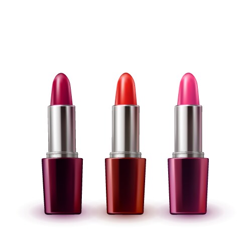 Lipstick collection Royalty Free Vector Image - VectorStock