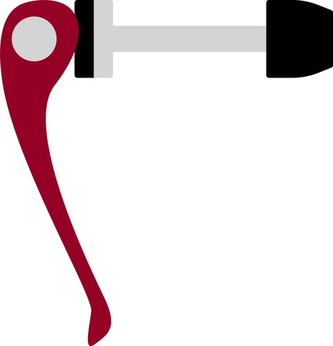 Bike quick release icon Royalty Free Vector Image