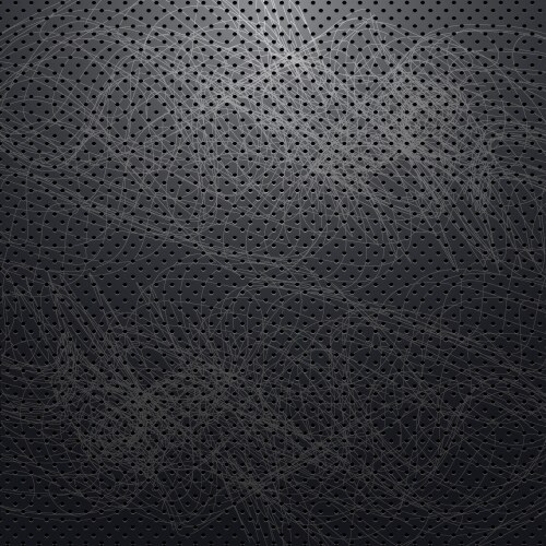 Techno pattern black metal grid with turquoise Vector Image