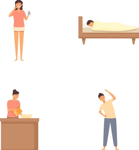 Adult Daily Routine Activities Vector Images (over 560)