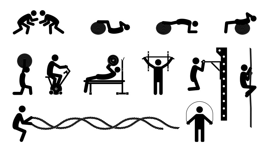 Gymnastics Stick Figure Vector Images (over 350)