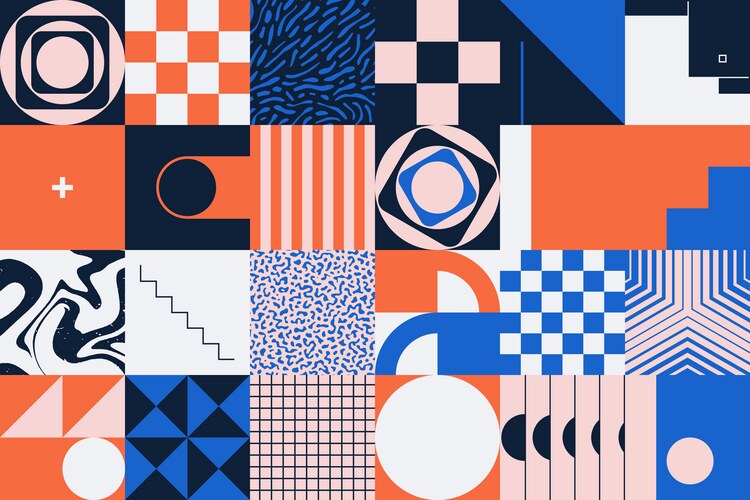 Eye abstract design brutalism art bauhaus geomet – Royalty-Free Vector ...