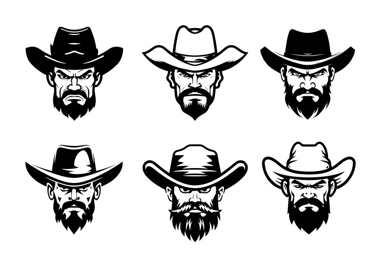 Angry Cowboy Vector Images (over 600)