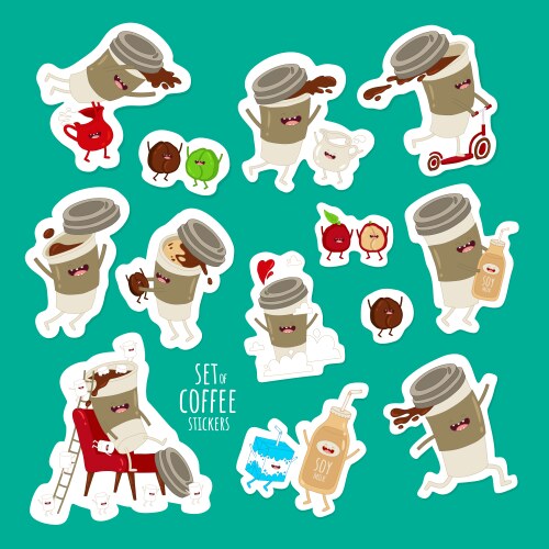 Coffee pattern Royalty Free Vector Image - VectorStock