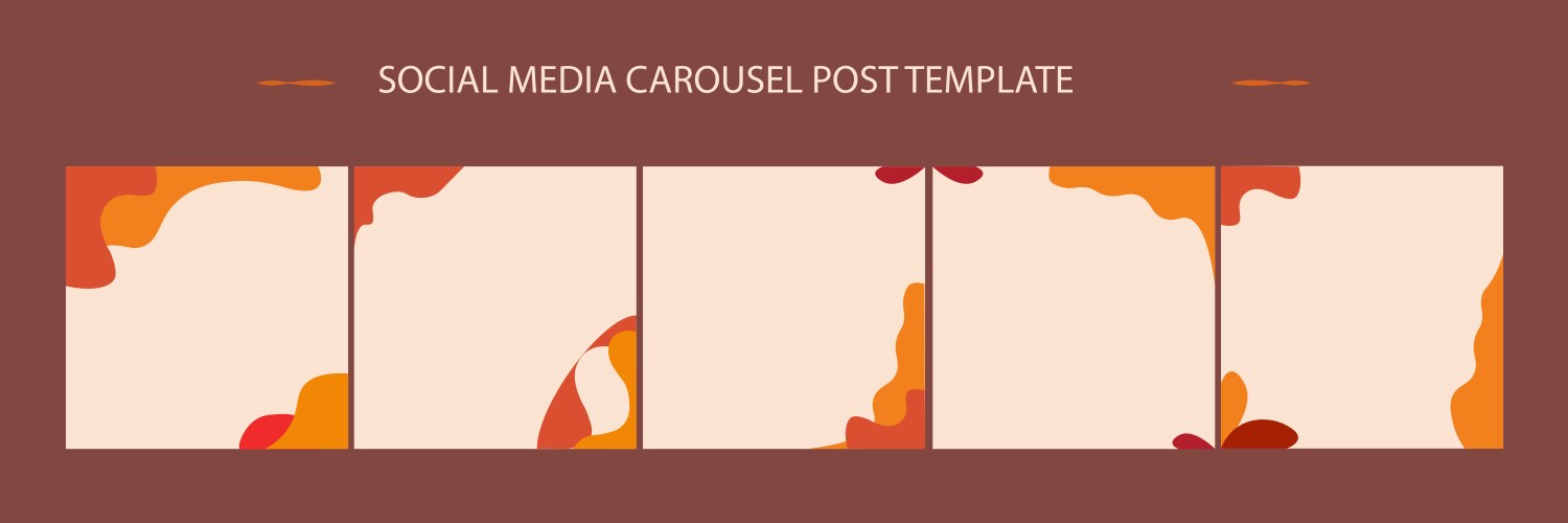 Social media carousel post Royalty Free Vector Image