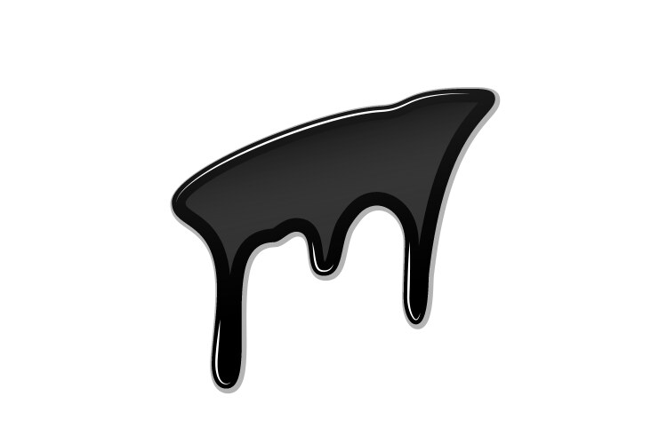 Drip paint 3d set ink stain drop melt liquid Vector Image