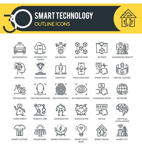 Technology Outline Vector Images (over 1 million)