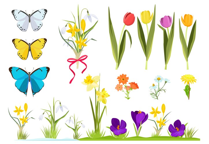 Spring Flower Cartoon Vector Images (over 100,000)