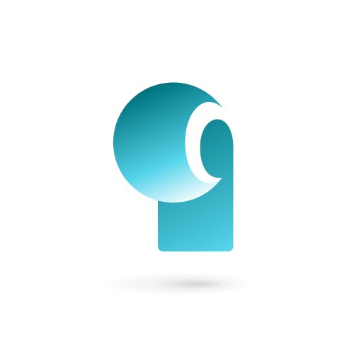 Letter q mosaic logo icon design template elements