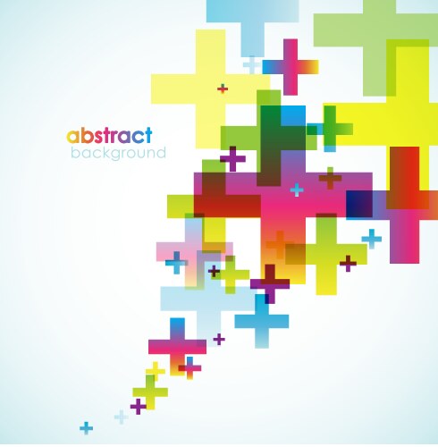 Abstract colorful geometric square border pattern Vector Image