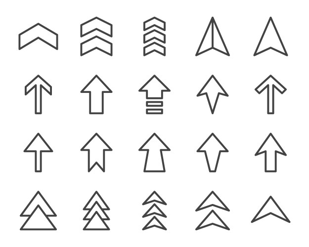 Arrowhead Outline Vector Images (over 5,400)